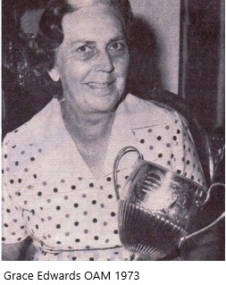News pix - Grace Edwards OAM 1973 - Victorian Croquet Association